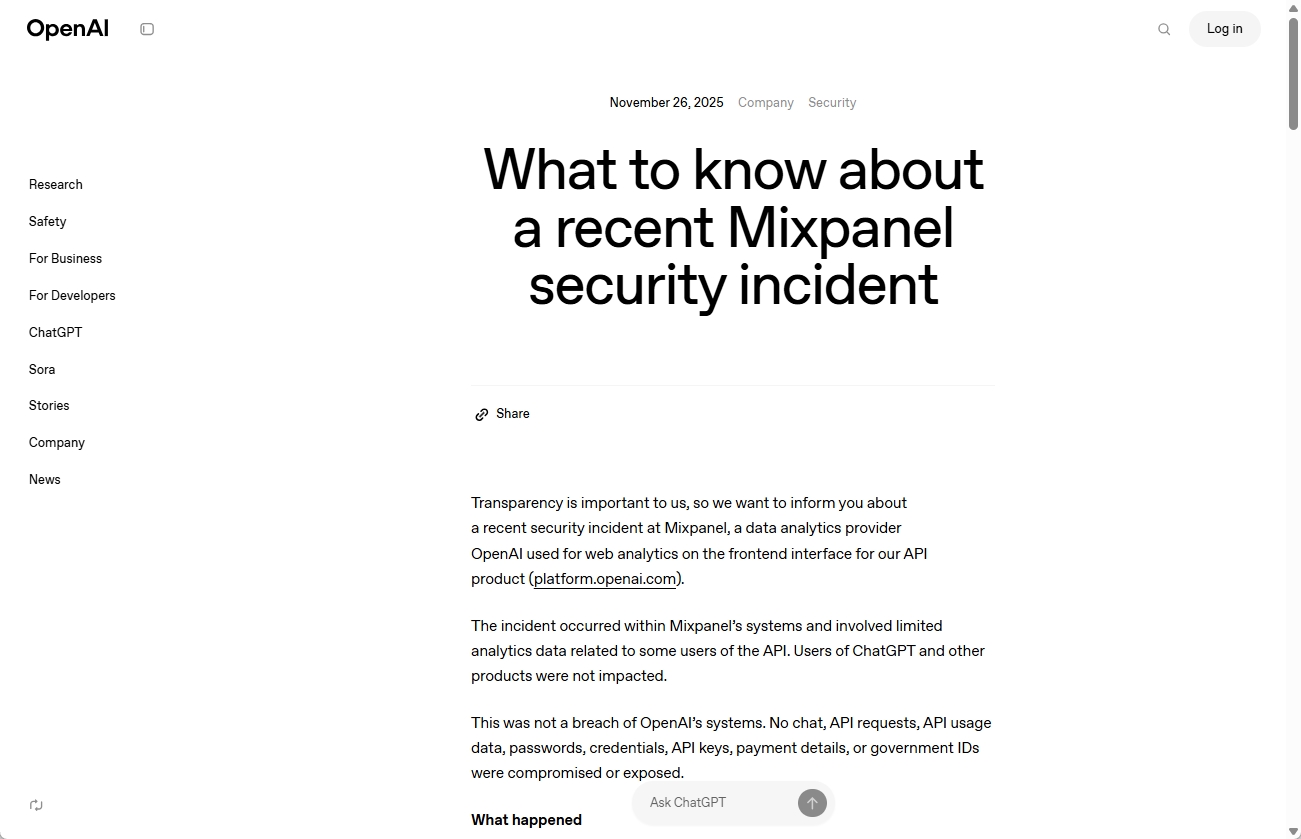 OpenAIのAPI利用ユーザーはリアルなフィッシング詐欺メール要注意！ | 天秤AIメディア byGMO